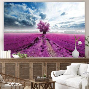 Accents | Tree Forest Scene Wall Art Tapestry Modern Nature Scenes Boho ...